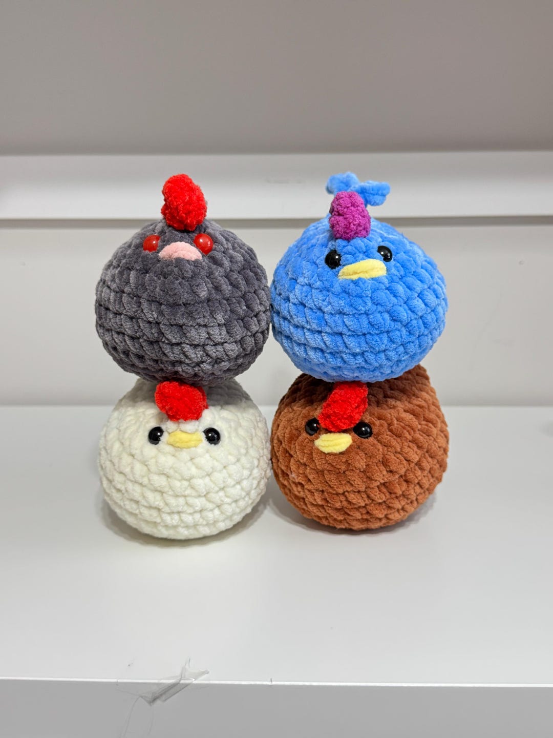 Stardew Valley Chickens | Amigurumi/crochet Plushies | White, Brown ...