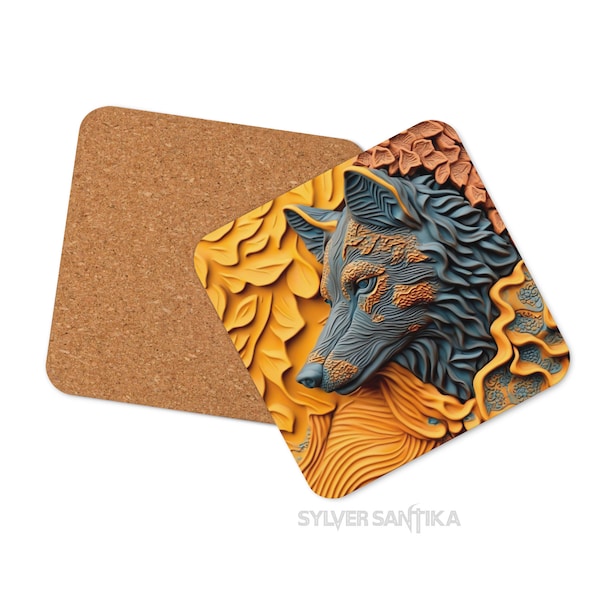 Wolf Coasters - Etsy