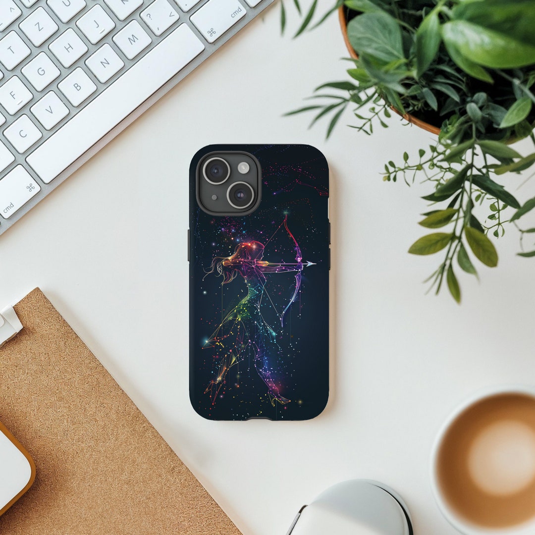 Star Sign Sagittarius Phone Case for iPhone Samsung Pixel | Rainbow ...