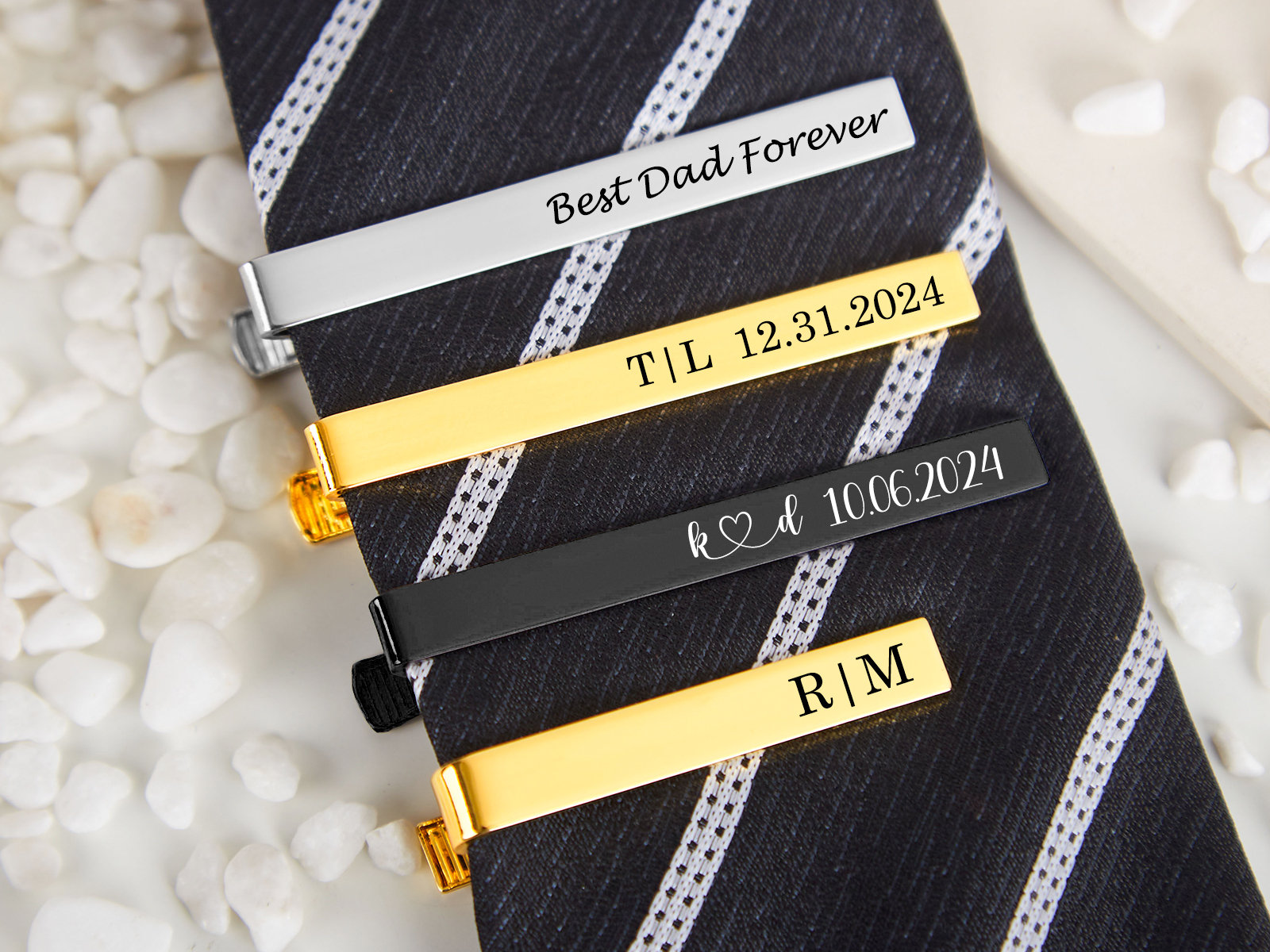 Personalized Tie Clip With Name,custom Tie Bar,groomsman Tie Clip ...
