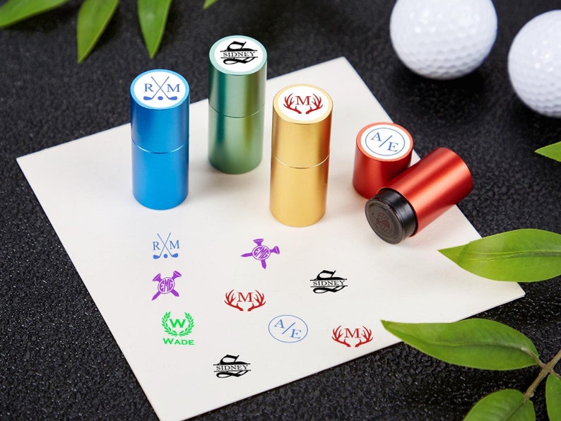 Custom Golf Ball Stamp Box,personalized Golf Stamps,gift for Golfer ...