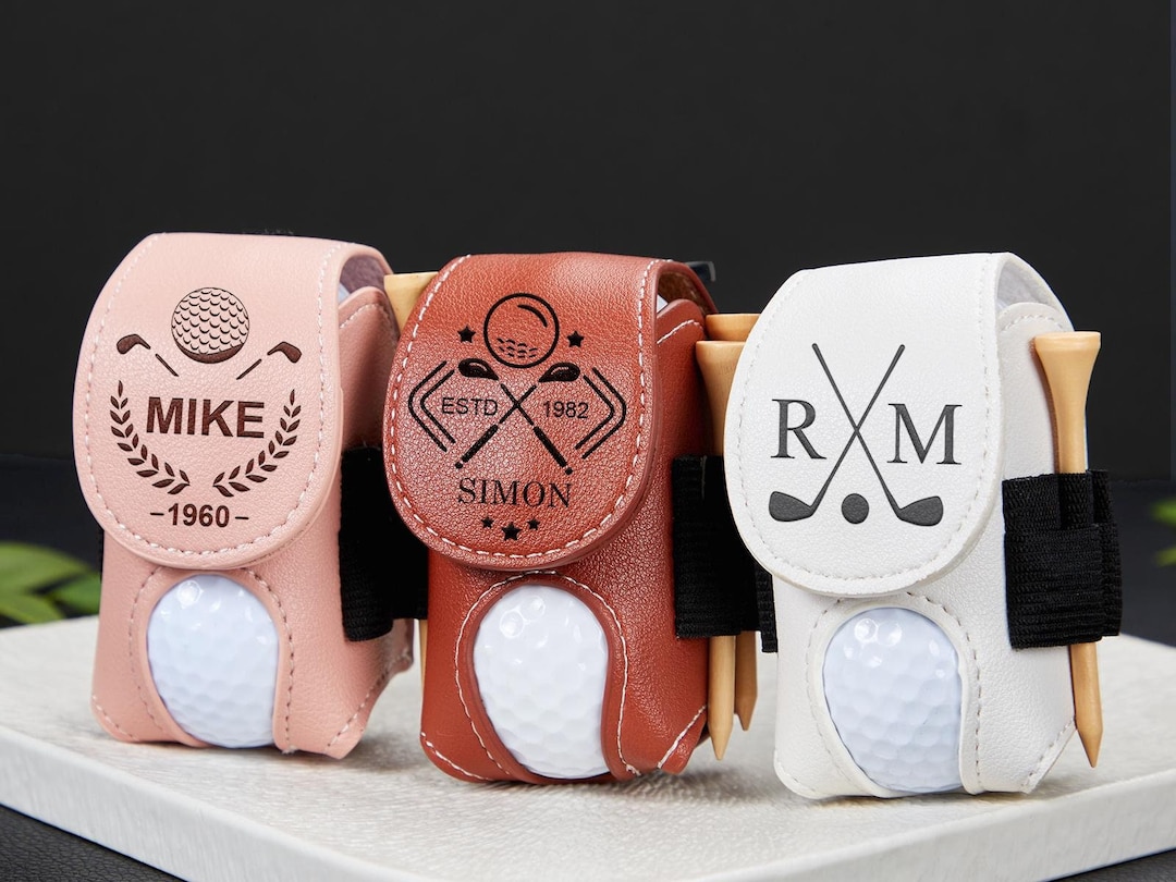 Personalized Golf Ball Bag,custom Golf Ball&tees Holder,stylish Pouch ...