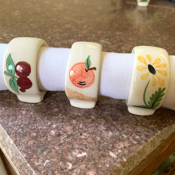 Ceramic Napkin Rings - Etsy