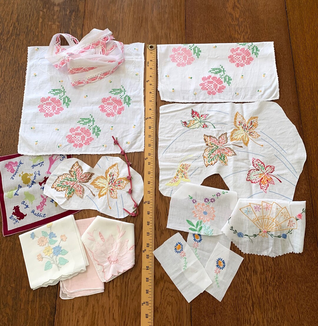 Shades of Pinks, Vintage Fabric Pieces for Craft & Sewing Projects - Etsy