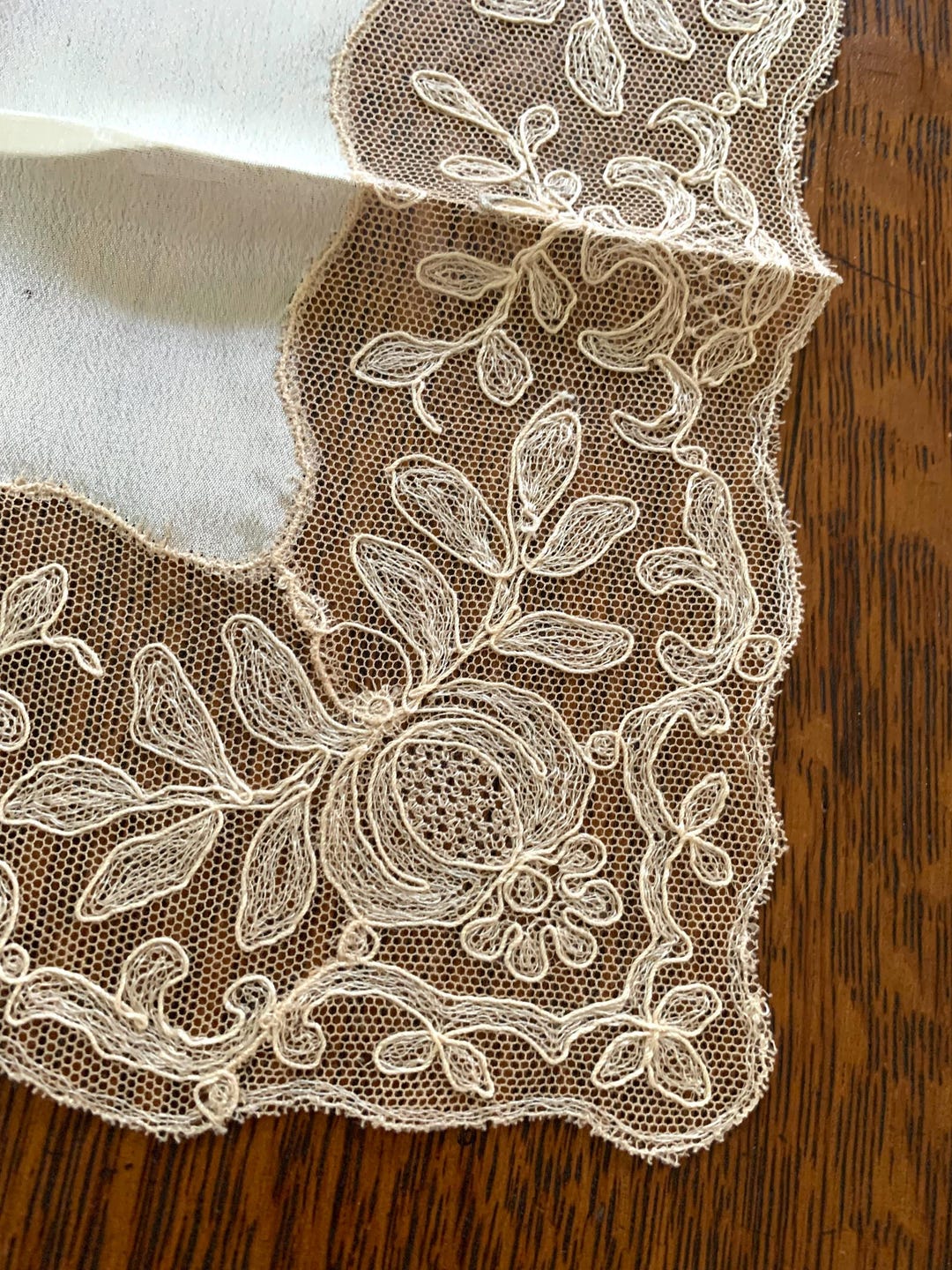 Vintage Lace Bridal Handkerchief, Needs Center Fabric Replaced - Etsy