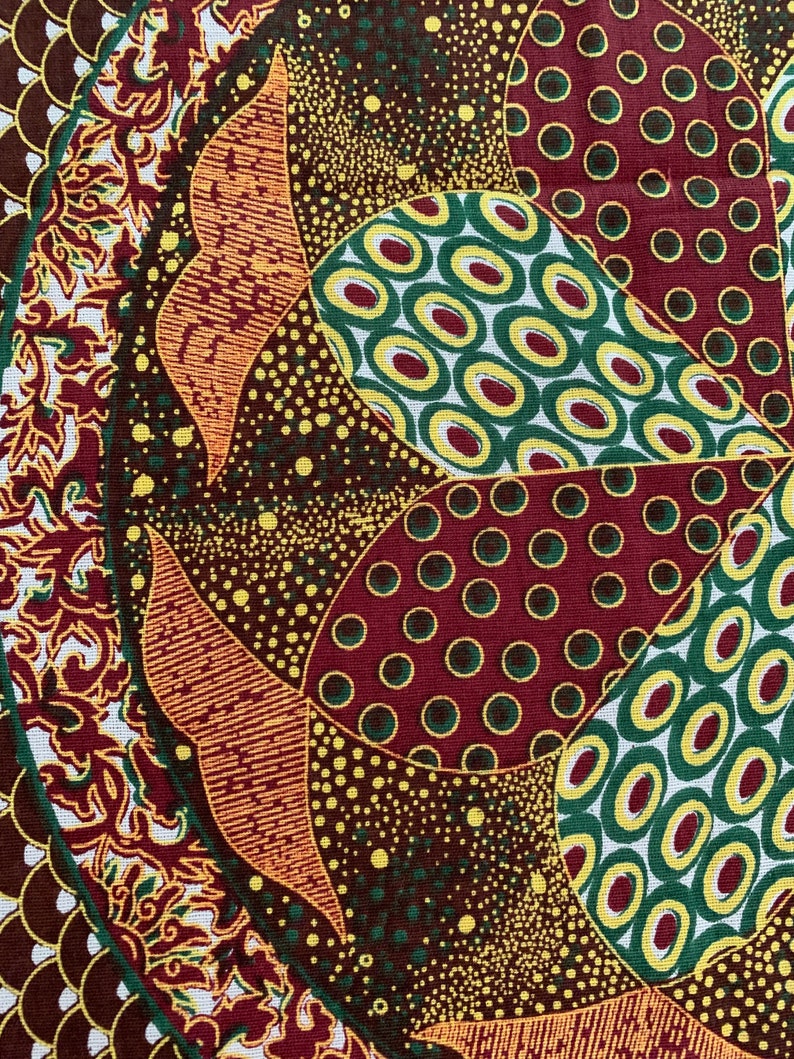 Cotton Print Fabric Zimbabwe Africa David Whitehead - Etsy