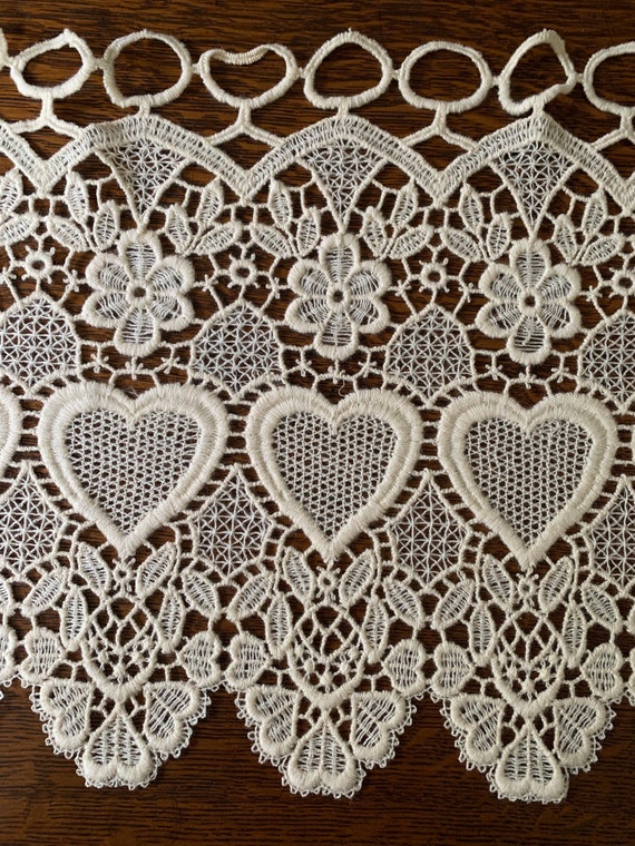 Vintage European Macramé Ring Lace Valance 54 Wide - Etsy