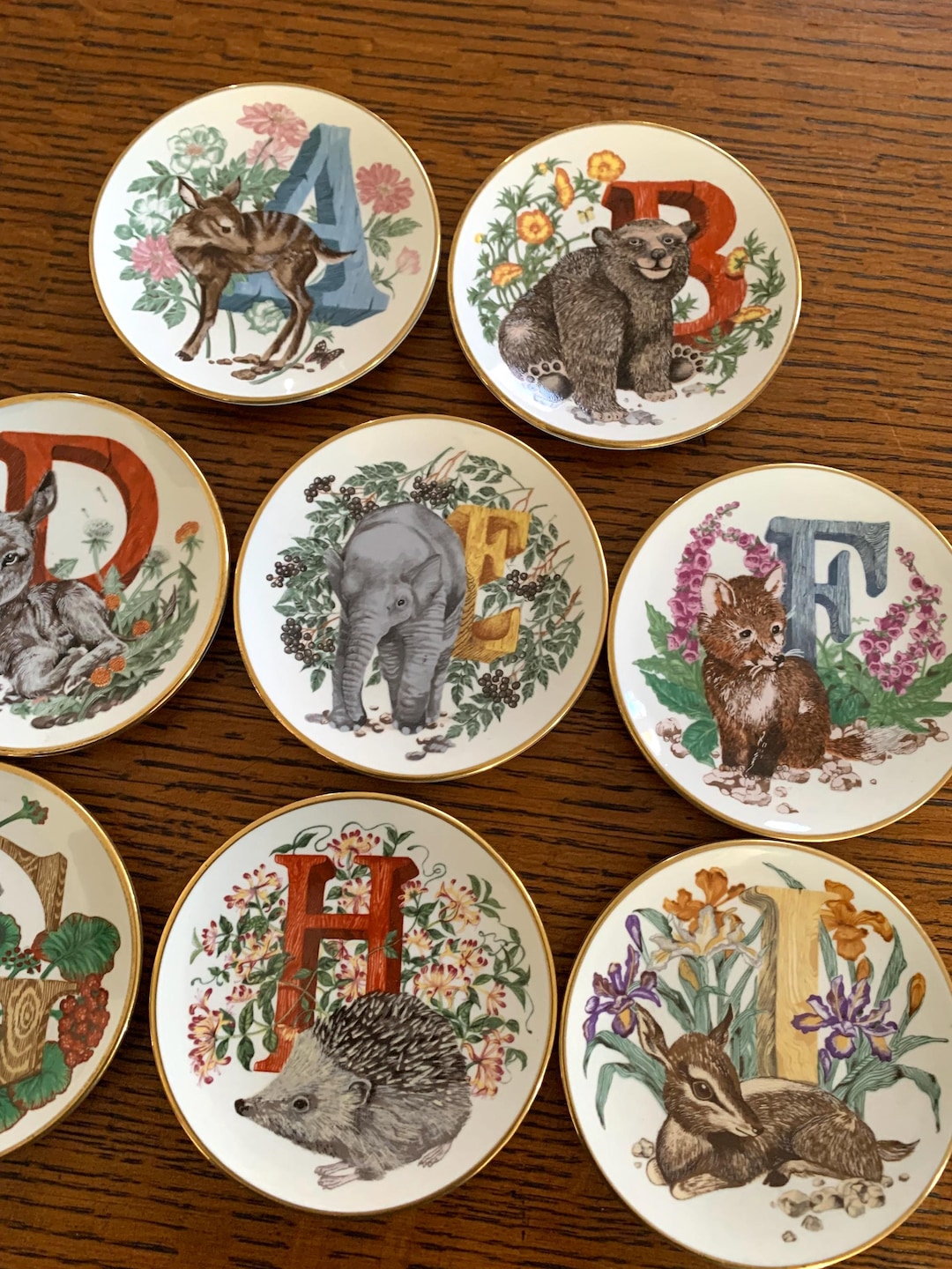 Letter I for Impala, 1983 Animal Alphabet Plates, Franklin Porcelain - Etsy