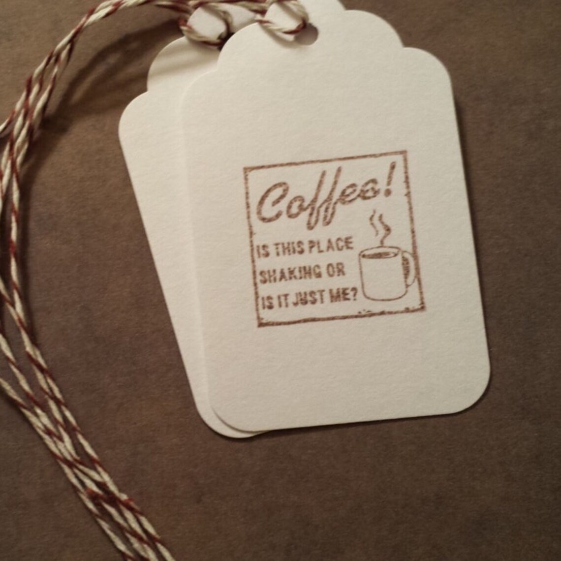 Tags Coffee Gift Packaging Party Favors Hand Stamped With Envelope ...