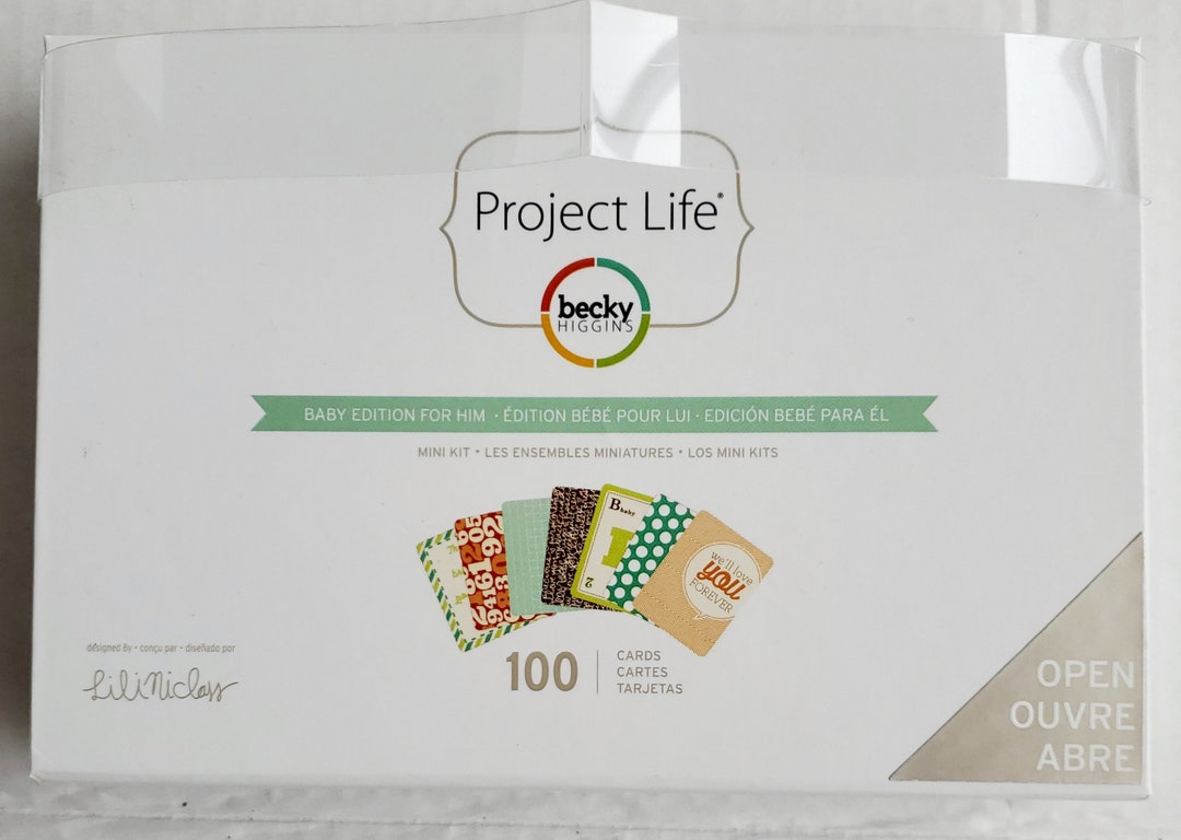 Project Life, Baby Edition for Him Collection, Journal Cards, 100 Cards ...