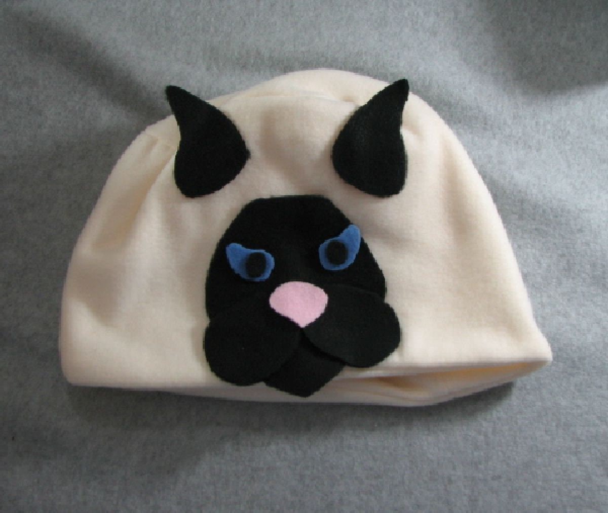 Siamese Cat - Fleece Hat Pattern With Tutorials - Digital Download - Etsy