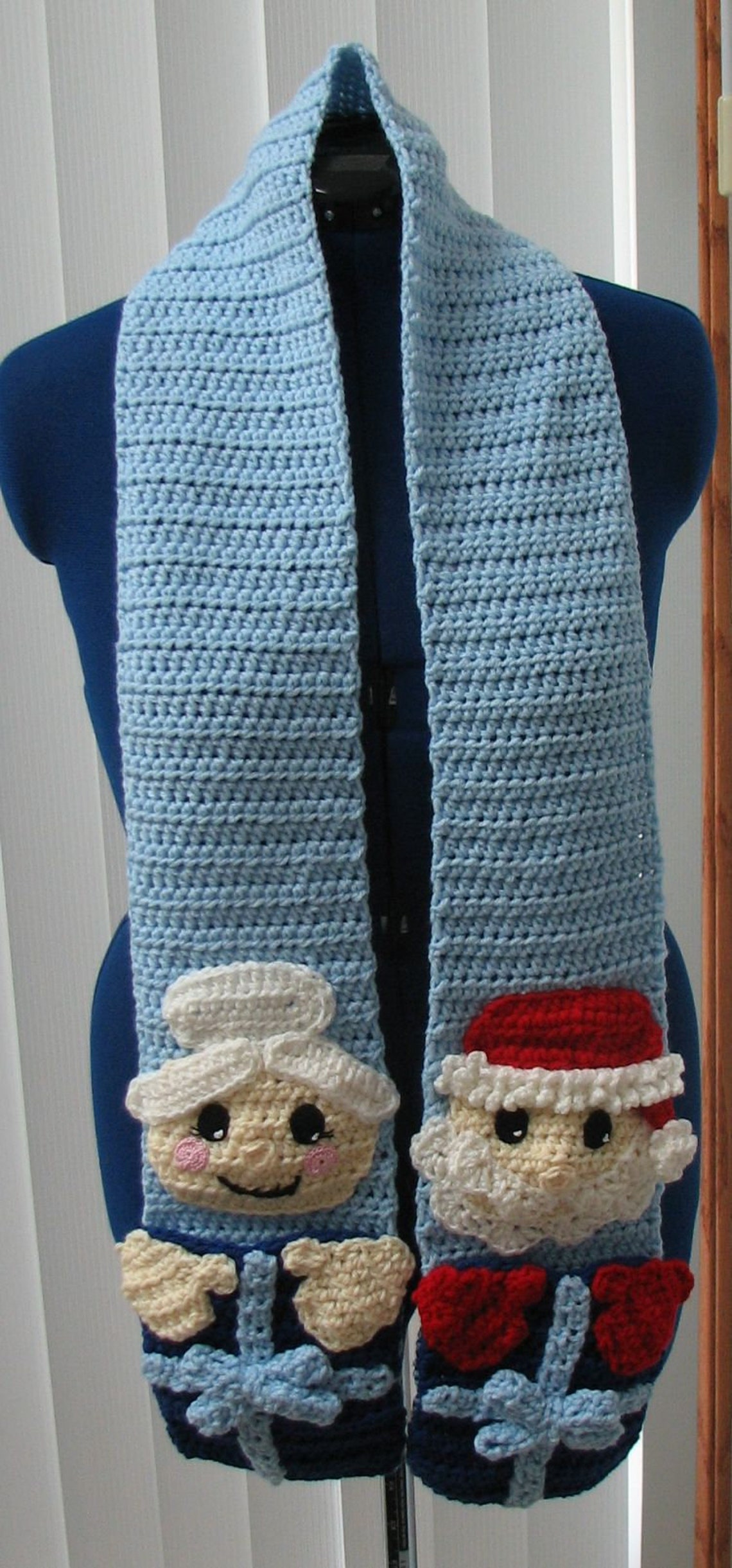 Mr. & Mrs. Santa Scarf Crochet Pattern Digital Download | Etsy