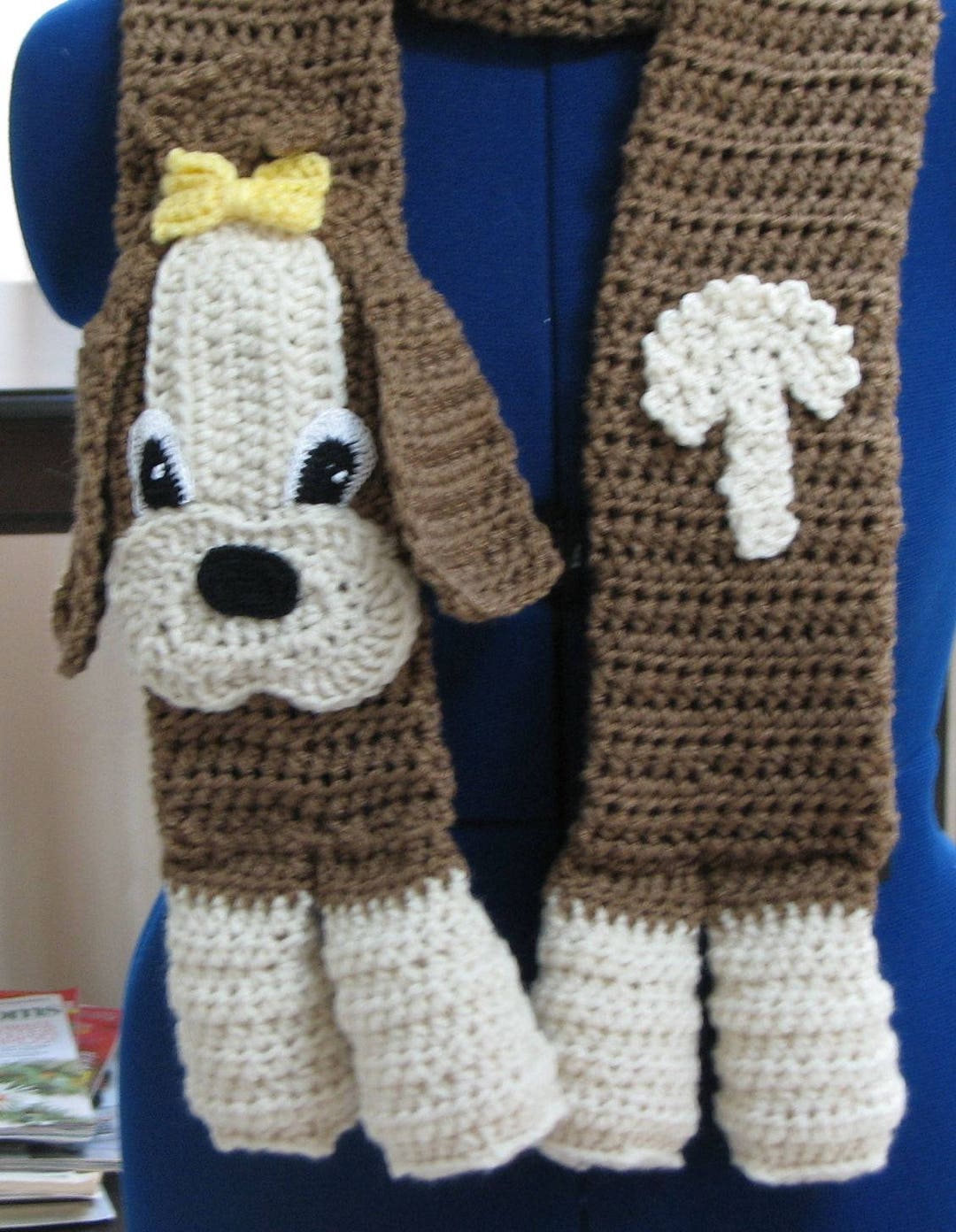 Shih Tzu - Crochet Scarf Pattern With Tutorials - Instant Download - Etsy