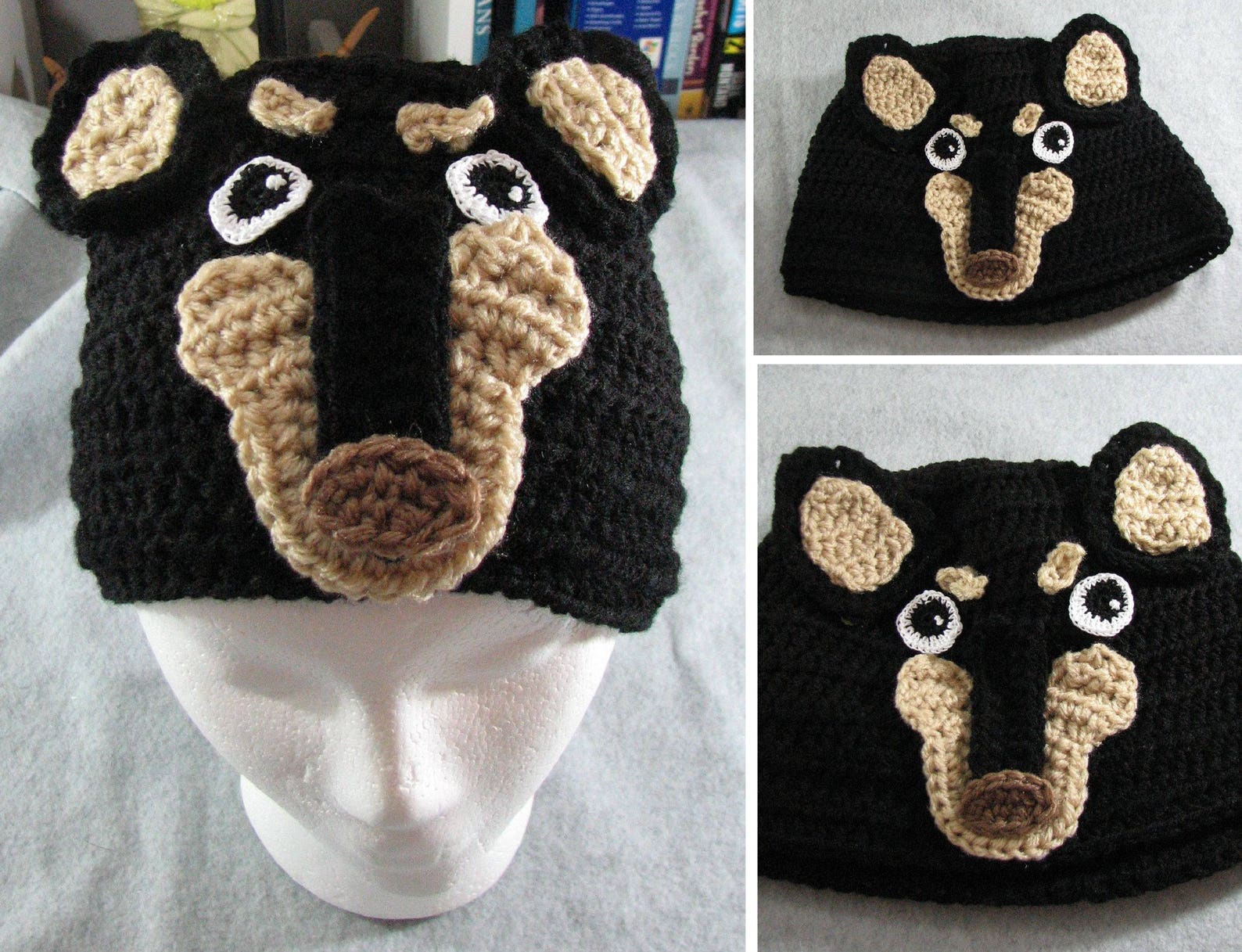 Mini Pinscher - Hat Crochet Pattern With Tutorials - Digital Download ...