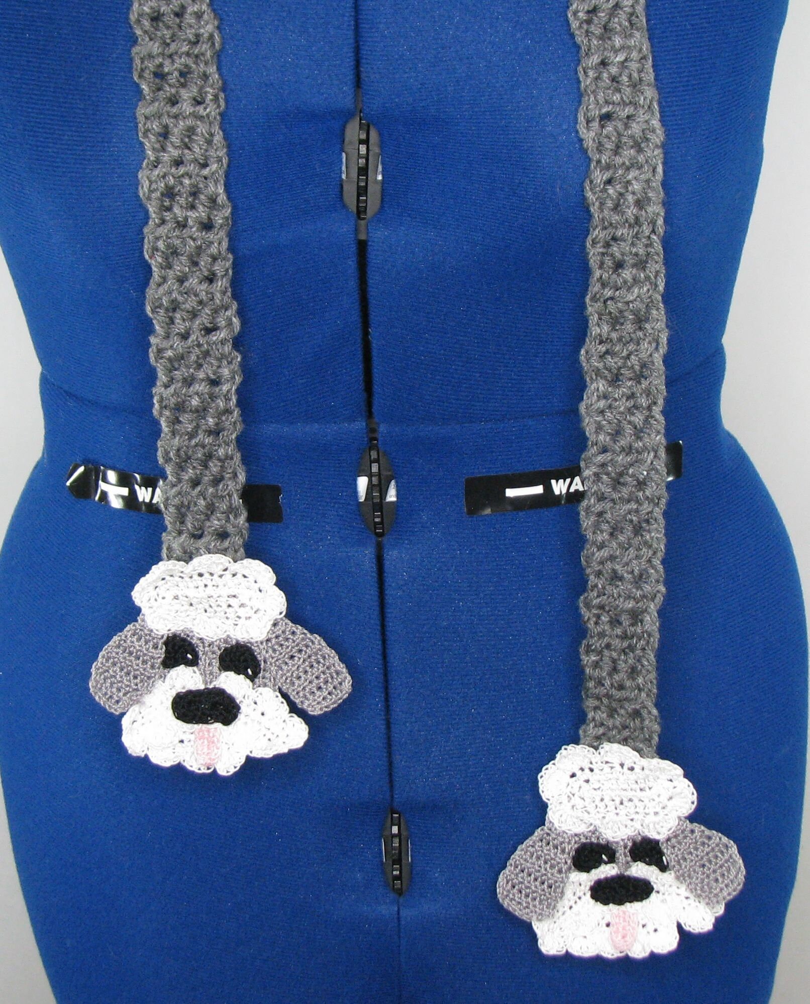 Sheep Dog Thin Scarf Crochet Pattern With Tutorials Instant | Etsy