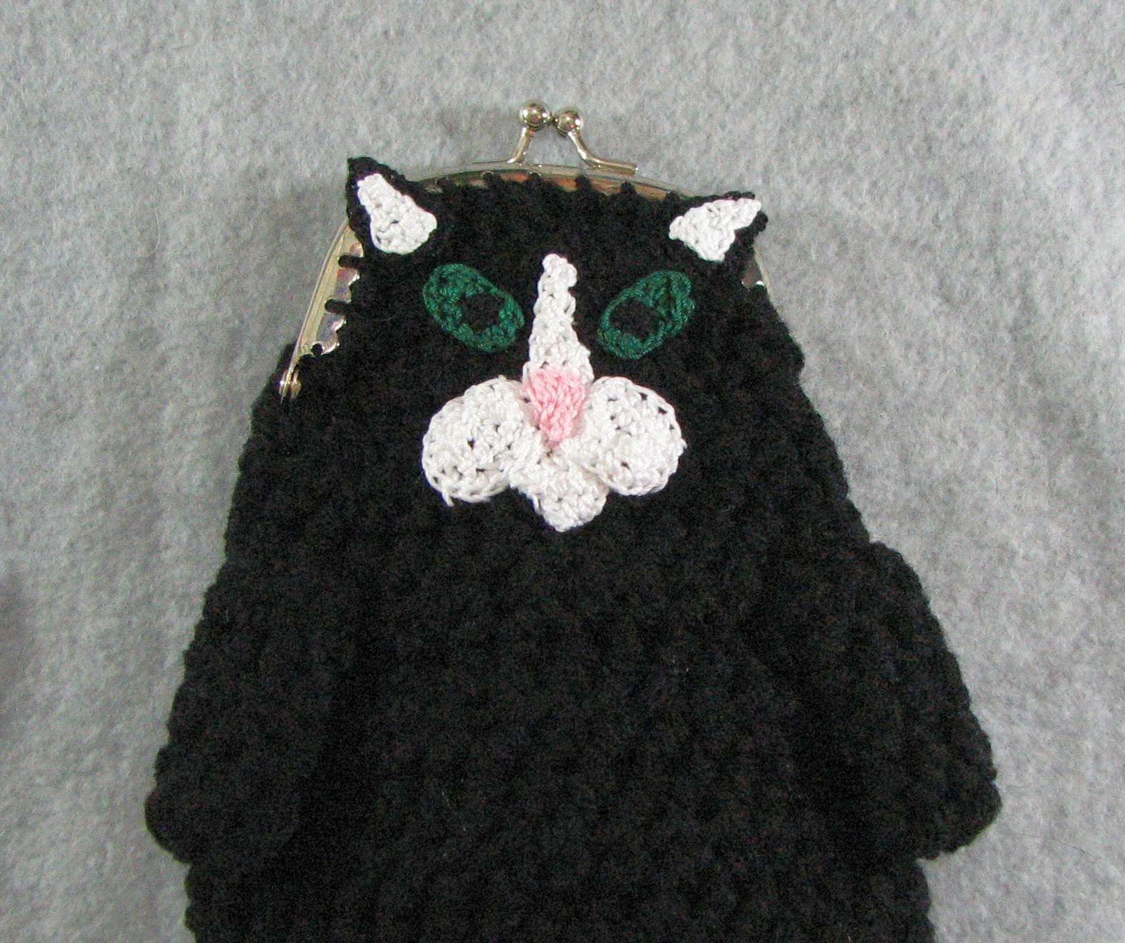 Black Cat - Coin Purse Crochet Pattern - Digital Download - Etsy