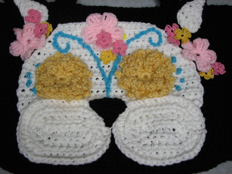 Cat Tote Crochet Pattern Day of the Dead Theme With - Etsy