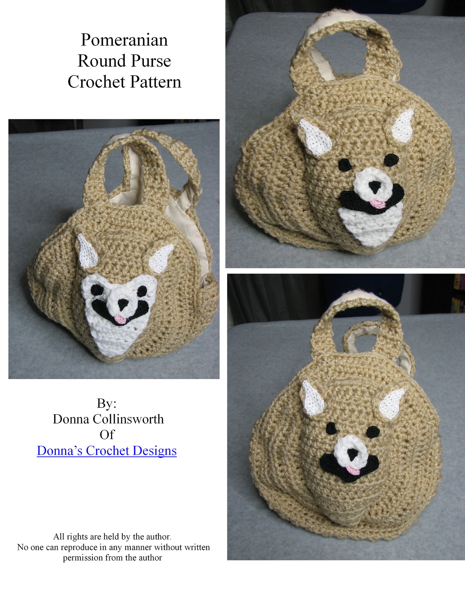 Pomeranian Purse Crochet Pattern With Tutorials Digital - Etsy