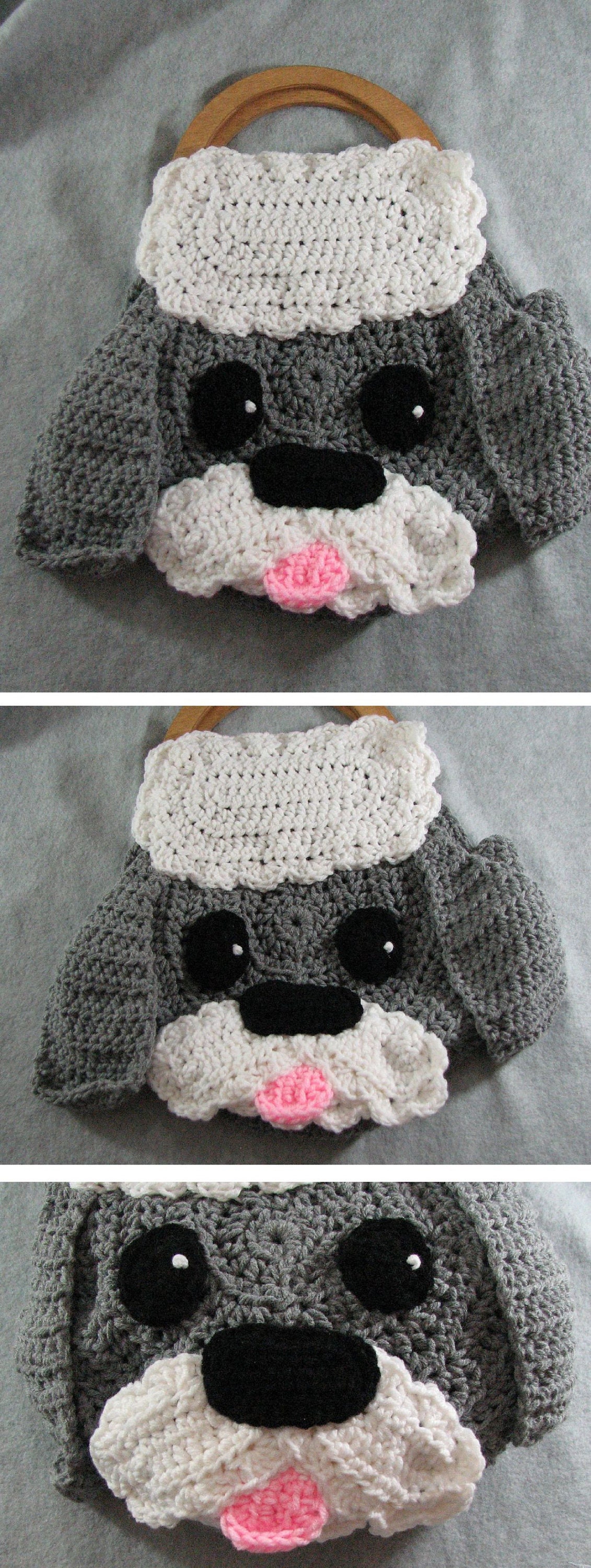 Sheep Dog Purse Crochet Pattern With Tutorials Digital | Etsy