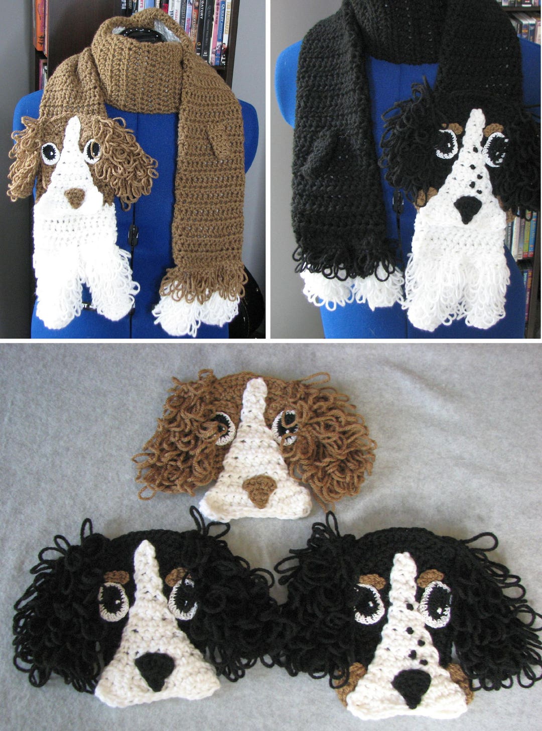 Springer Spaniel Scarf Crochet Pattern With Tutorials Instant Download ...