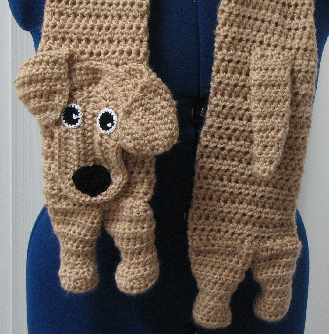 Labrador - Scarf Crochet Pattern With Tutorials - Instant Download - Etsy
