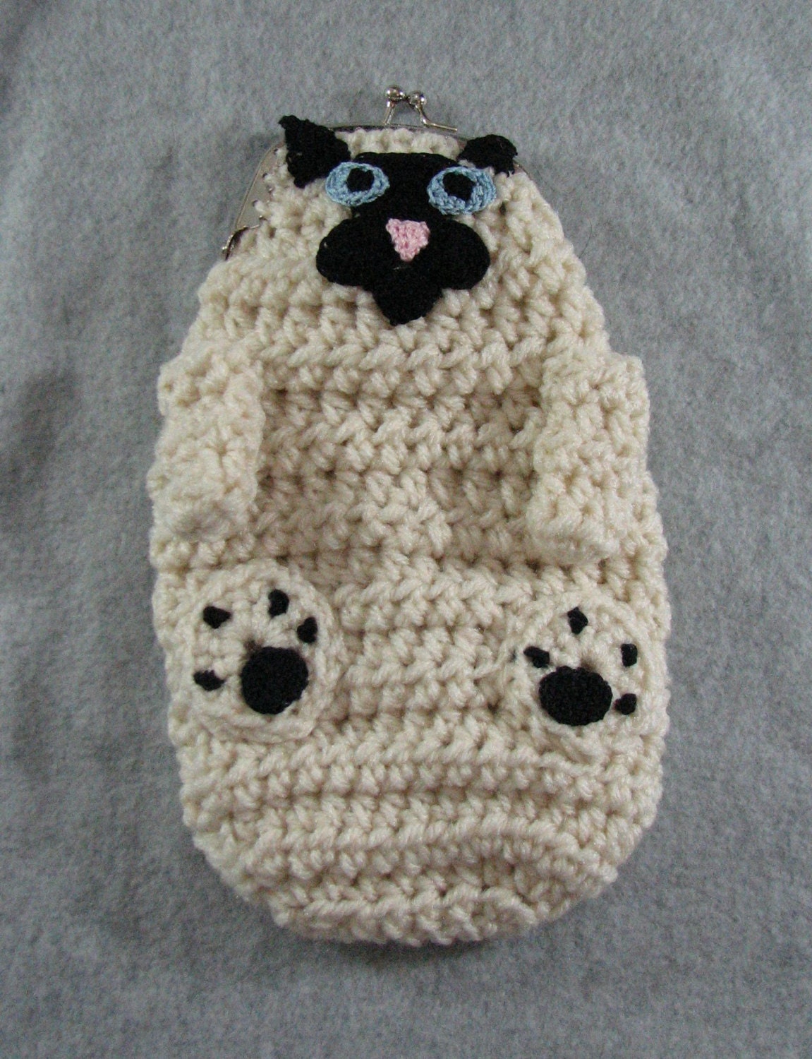 Siamese Cat Coin Purse Crochet Pattern Digital Download - Etsy