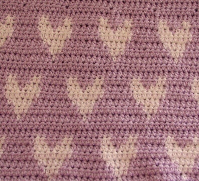 Hearts Sweet Pea Crochet Pattern With Tutorials - Digital Download - Etsy