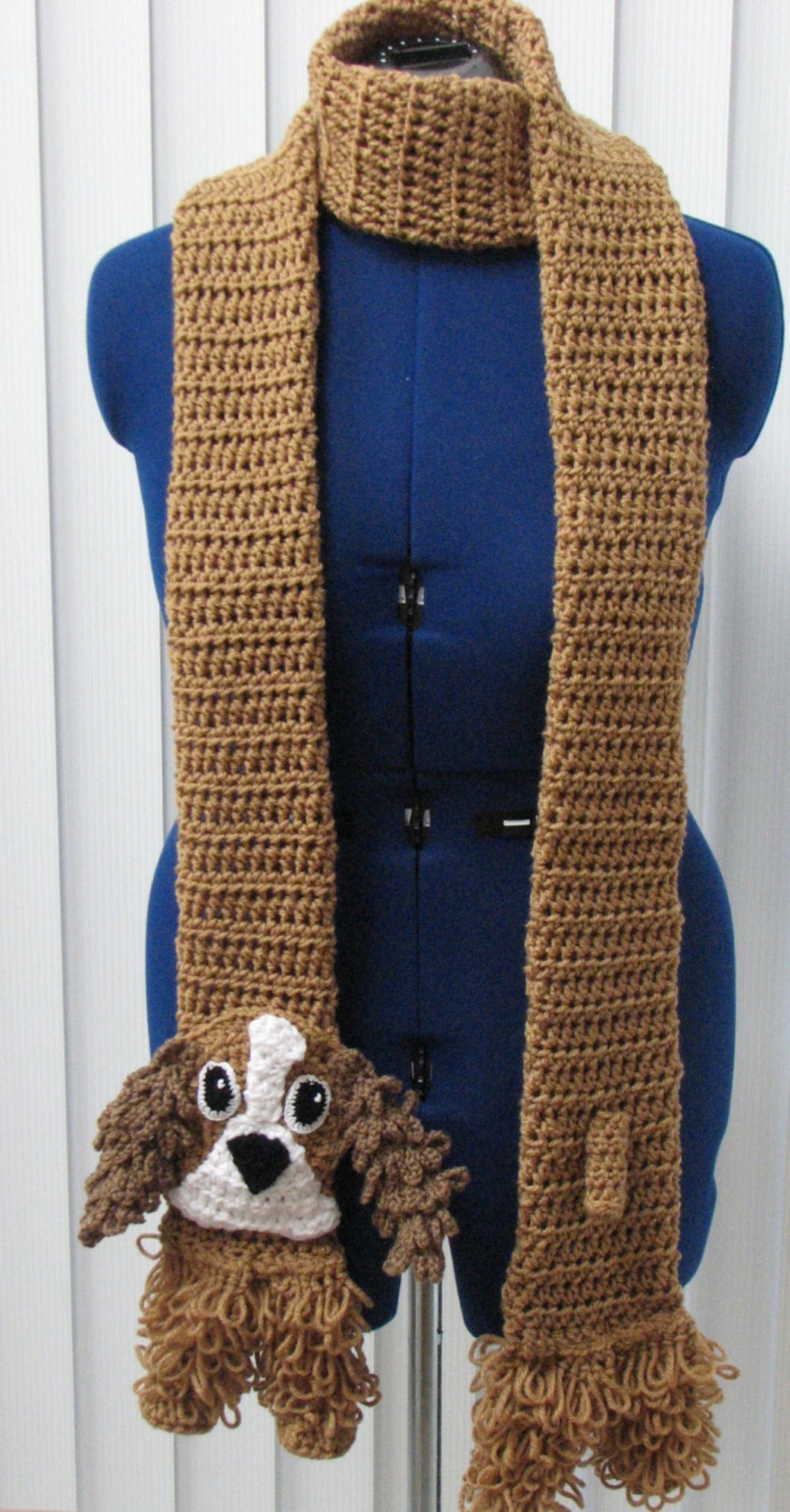 Cocker Spaniel Scarf Crochet Pattern With Tutorials - Etsy