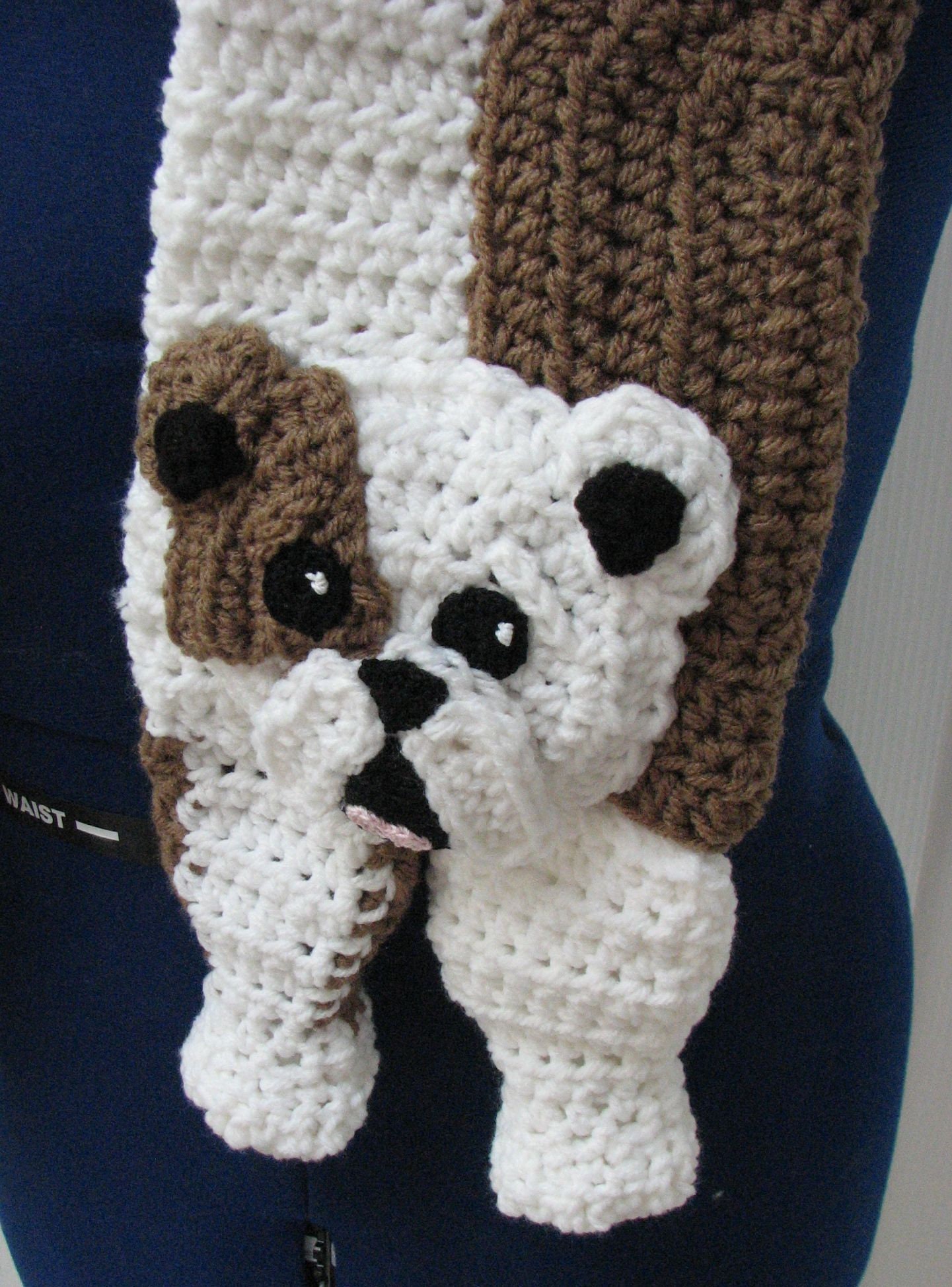 Bull Dog Hat Scarf and Tote Crochet Pattern Set Digital | Etsy