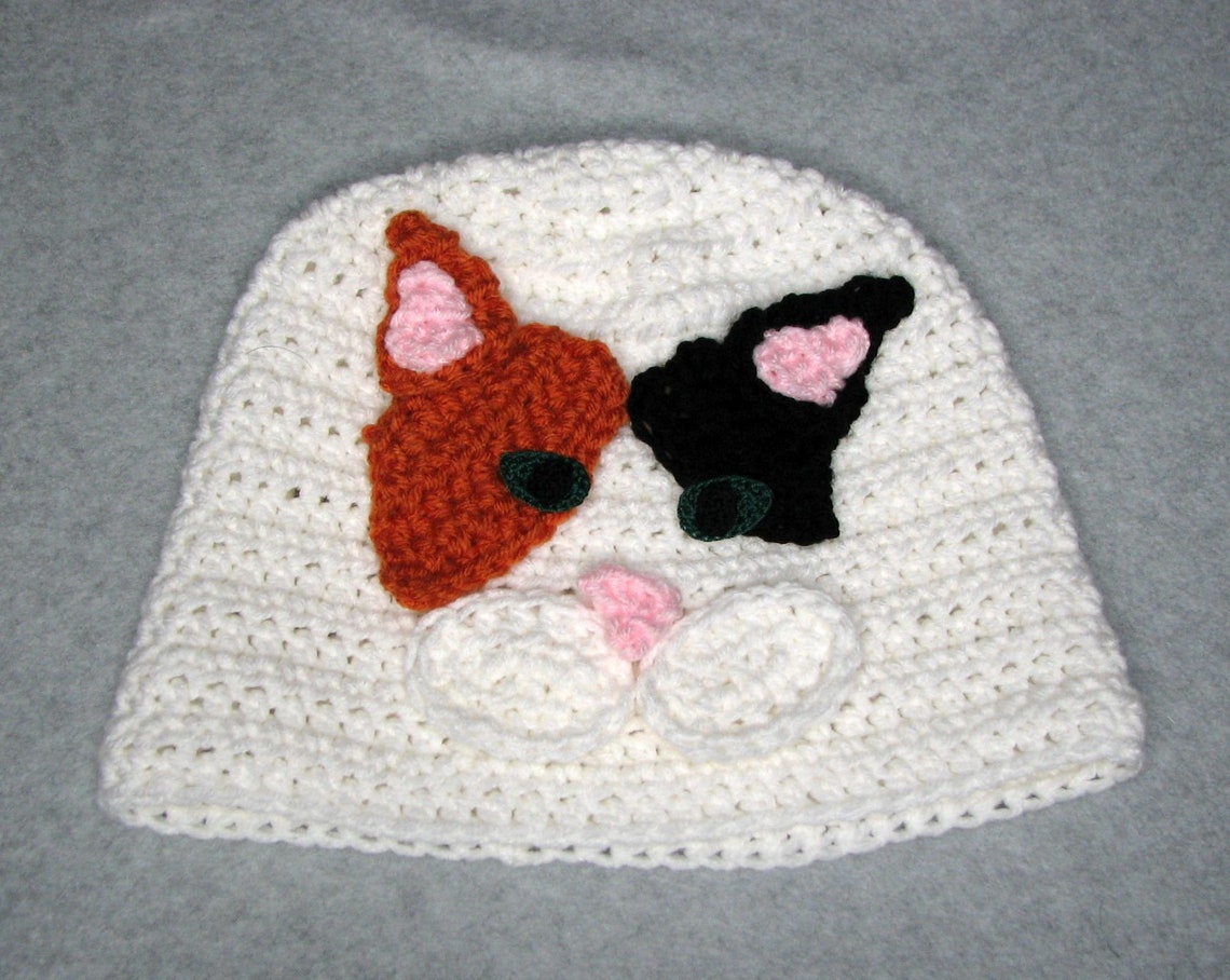 Patches Cat Hat Crochet Pattern With Tutorials Digital | Etsy