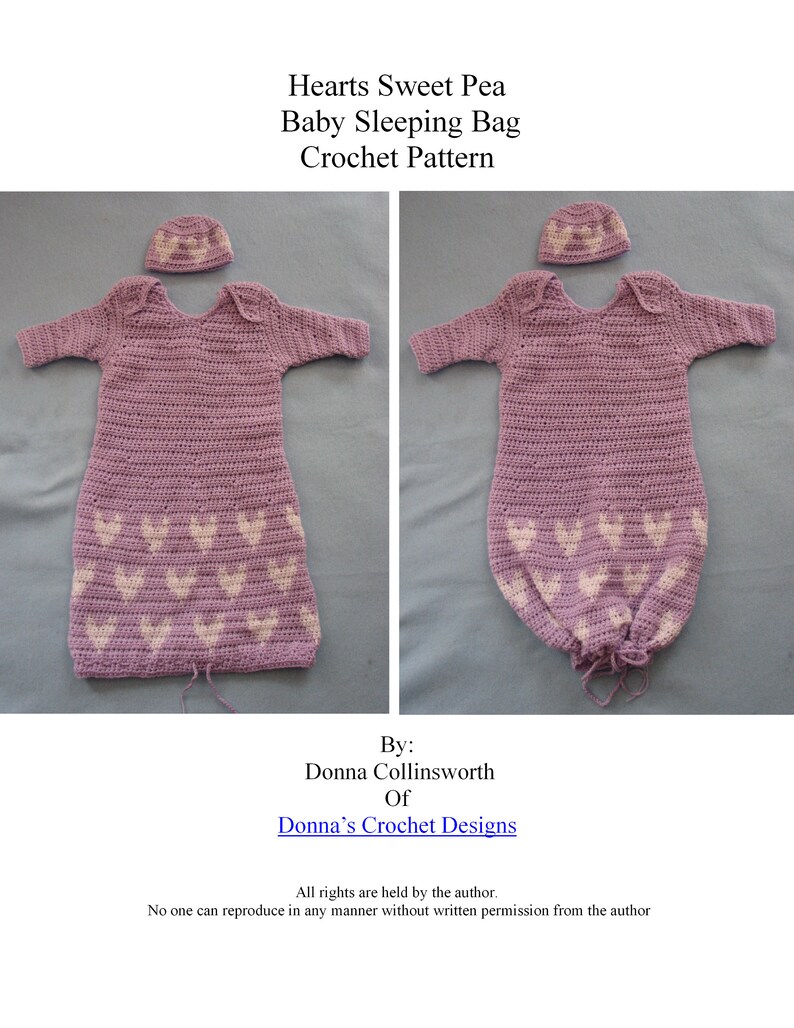 Hearts Sweet Pea Crochet Pattern With Tutorials - Digital Download - Etsy