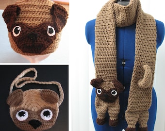 Pug Hat Crochet Pattern With Tutorials Digital Download | Etsy