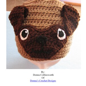 Pug - Hat Crochet Pattern With Tutorials - Digital Download - Etsy