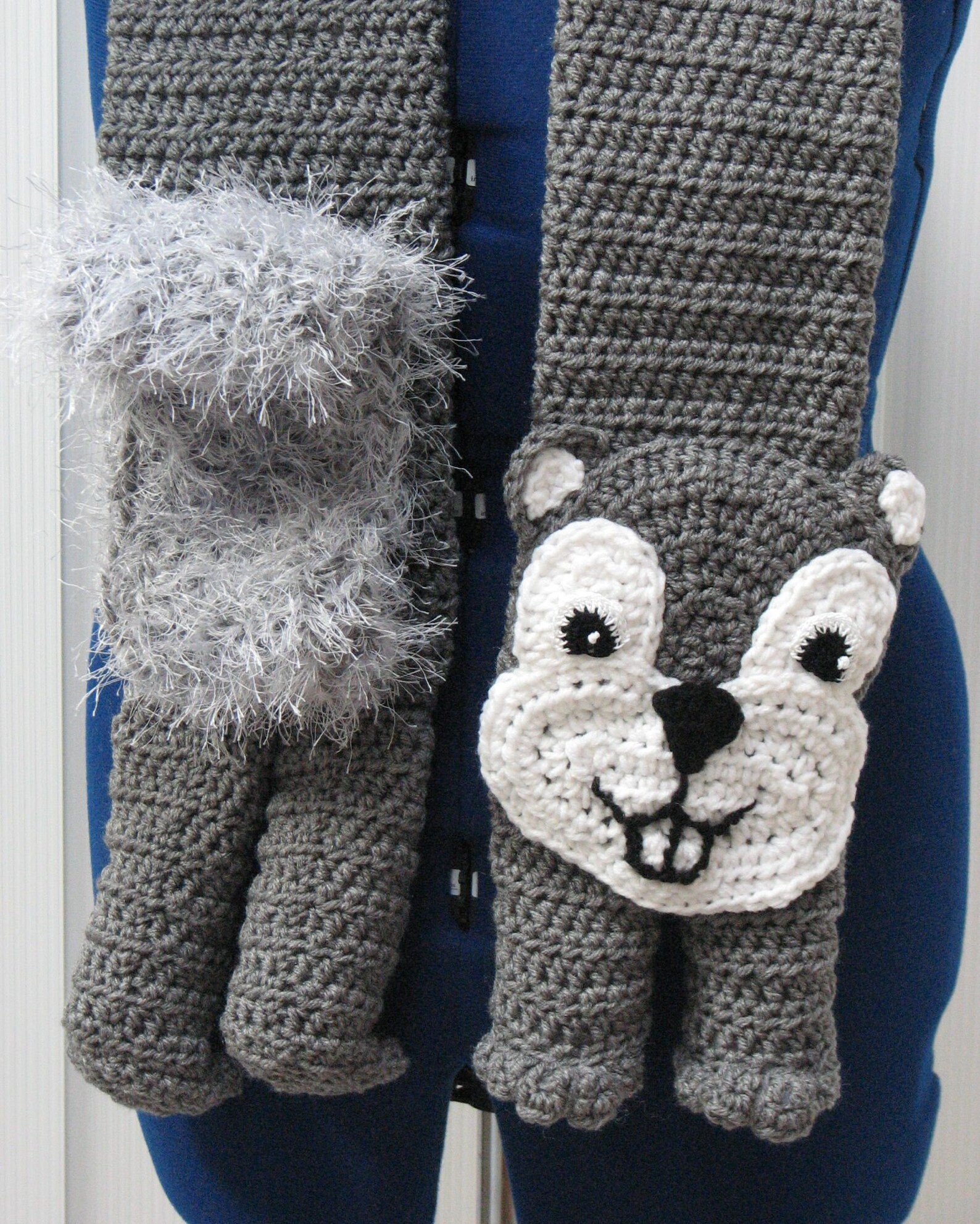 Squirrel - Scarf Crochet Pattern With Tutorials - Digital Download - Etsy
