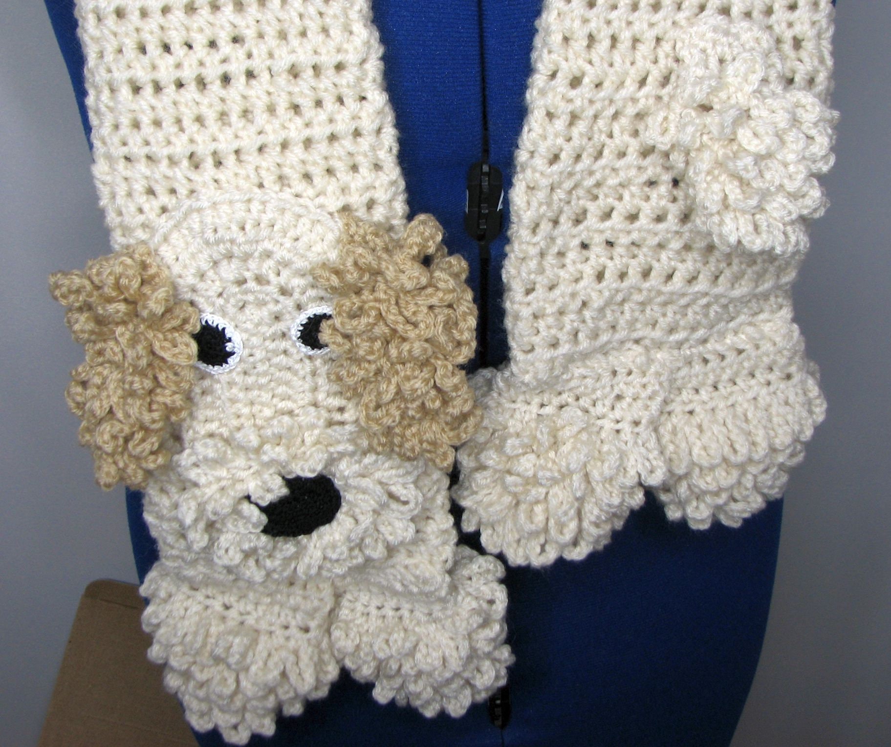 Labradoodle Scarf Crochet Pattern With Tutorials Instant - Etsy