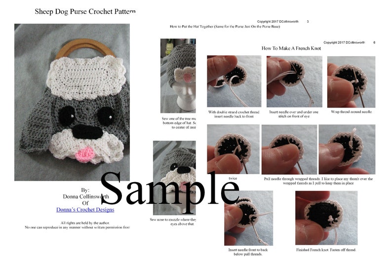 Sheep Dog - Hat, Scarf and Purse Crochet Pattern With Tutorials ...