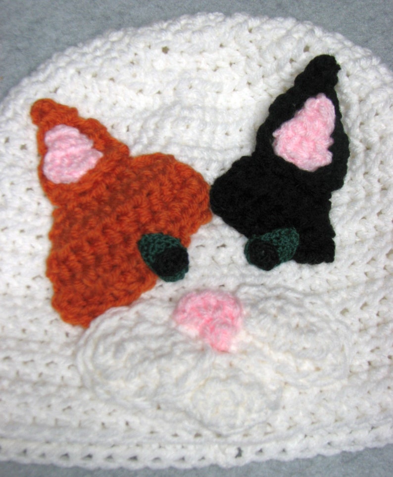 Patches Cat Hat Crochet Pattern With Tutorials Digital | Etsy