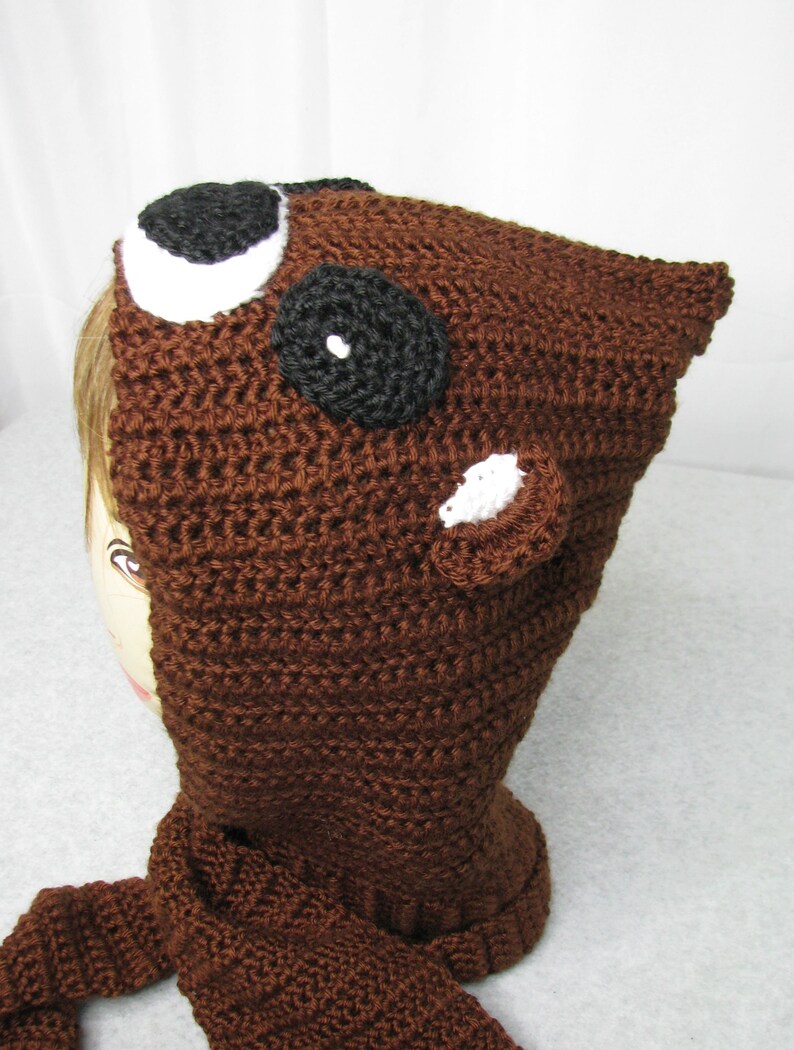 Bear Hat and Scarf Combo Crochet Pattern in Three Sizes - Pdf - Etsy