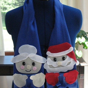 Mr. & Mrs. Santa - Scarf Sewing Pattern With Tutorials - Digital ...