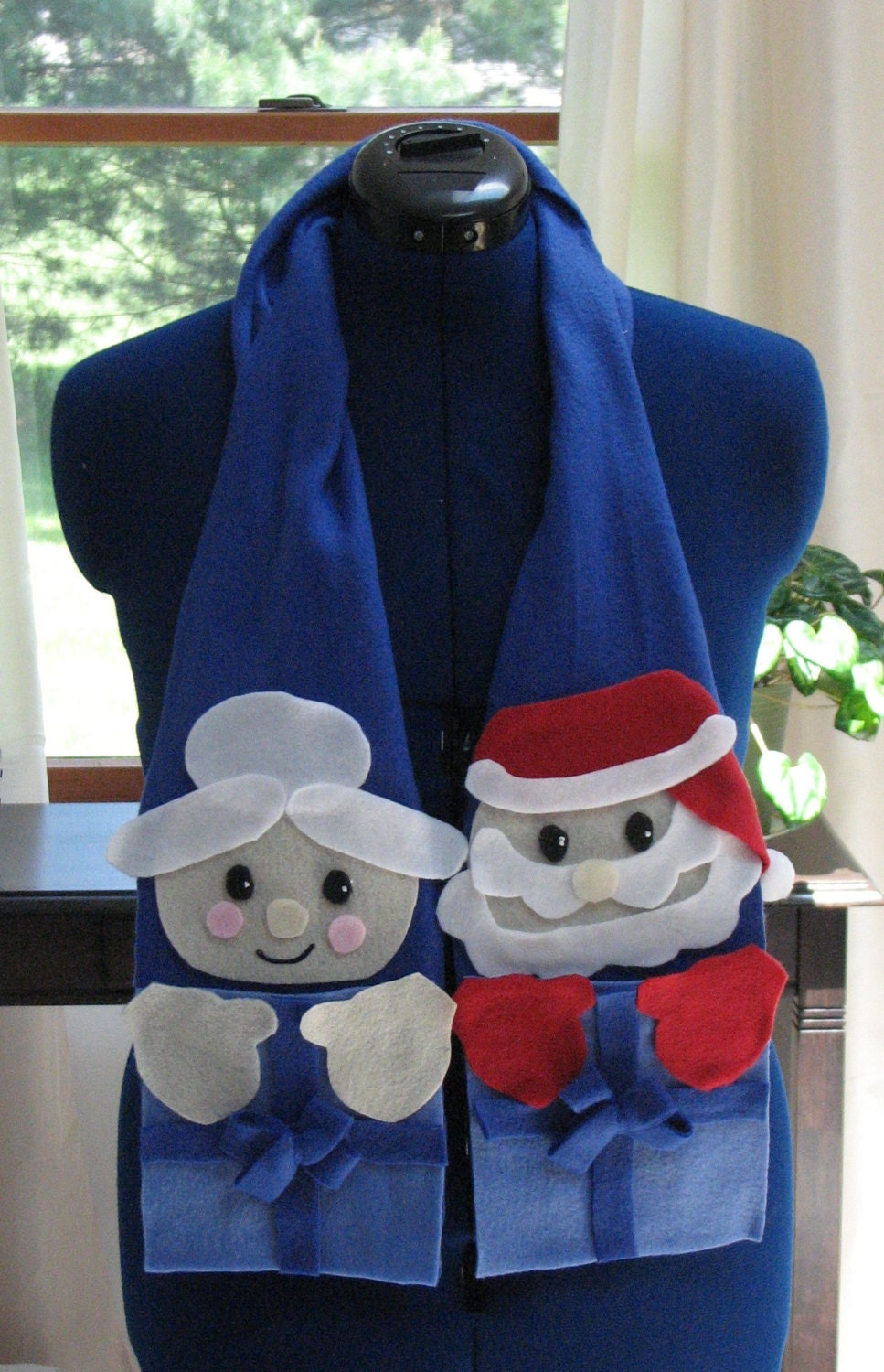 Mr. & Mrs. Santa Scarf Sewing Pattern With Tutorials | Etsy