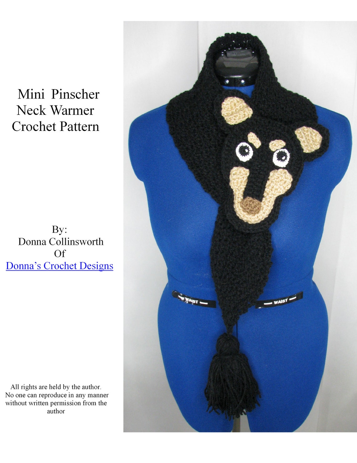 Mini Pinscher Neck Warmer Crochet Pattern With Tutorials - Etsy