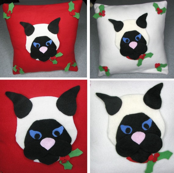 Siamese Cat Pillow Sewing Pattern With Tutorials Digital | Etsy