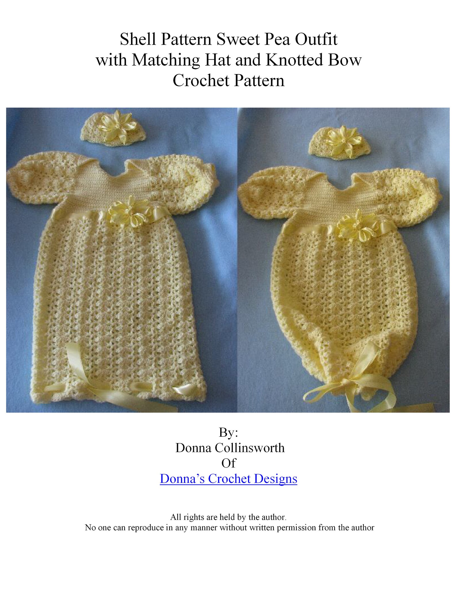 Yellow Shells Sweet Pea Crochet Pattern With Tutorials - Digital ...