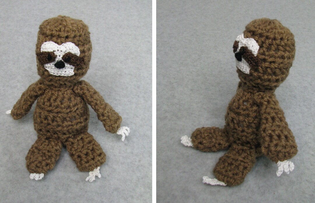 Sloth - Mini Toy Crochet Pattern With Tutorials - Digital Download - Etsy