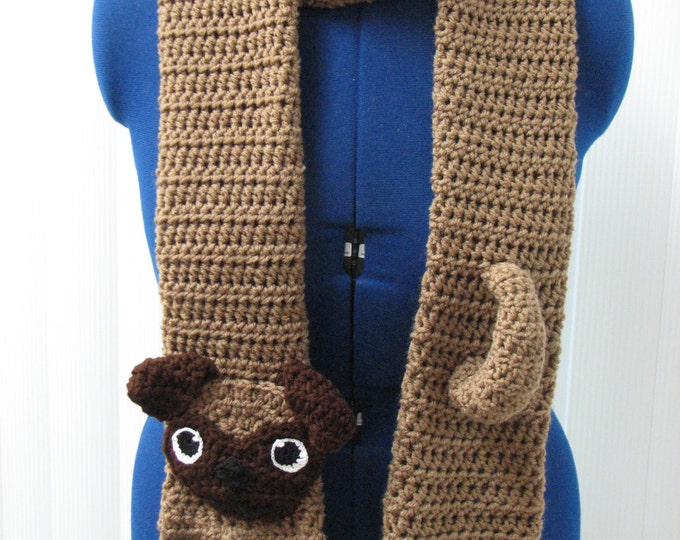 Pug Scarf Crochet Pattern With Tutorials Digital Download - Etsy Canada