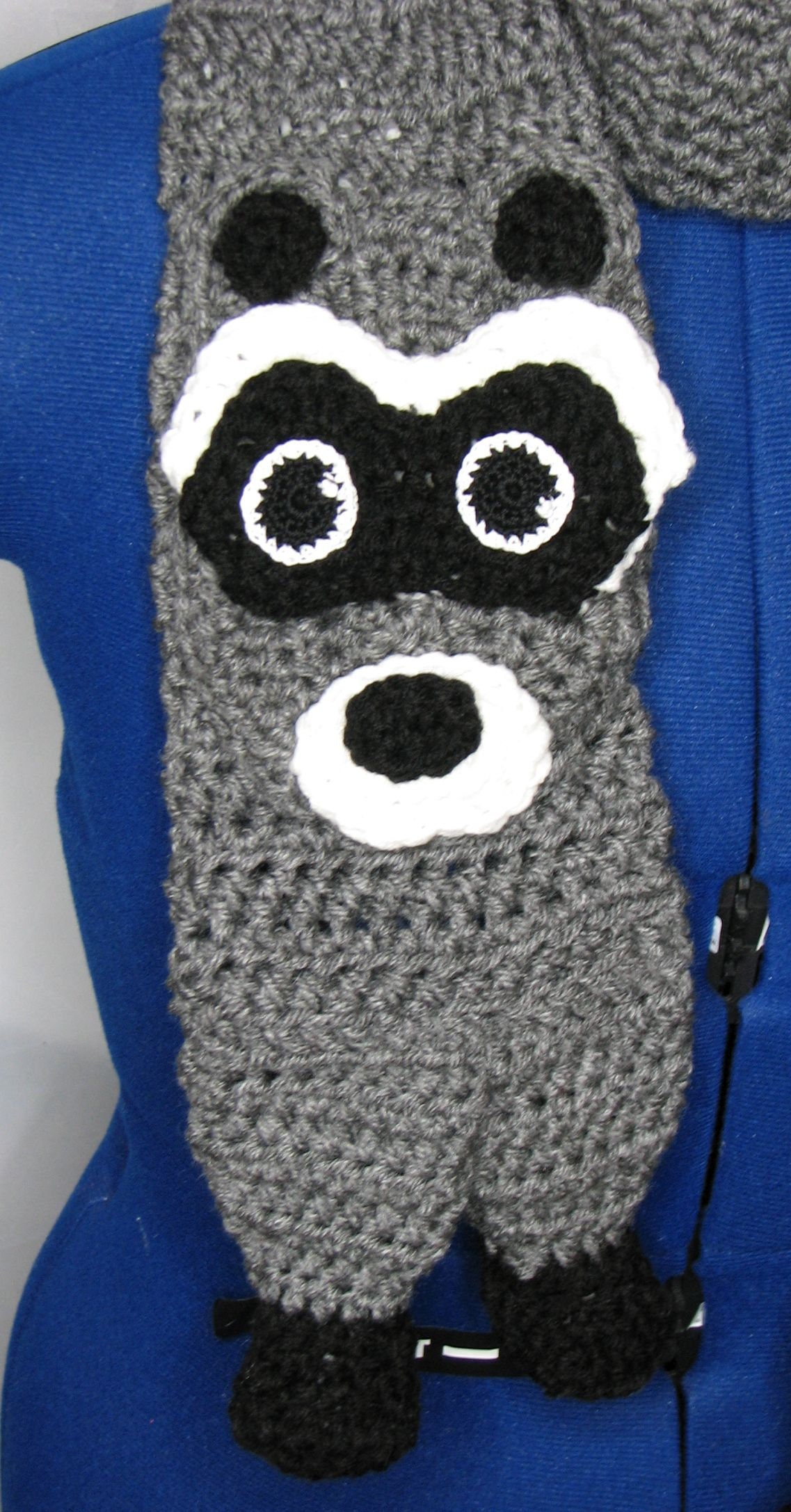 Raccoon Scarf Crochet Pattern With Tutorials Digital | Etsy