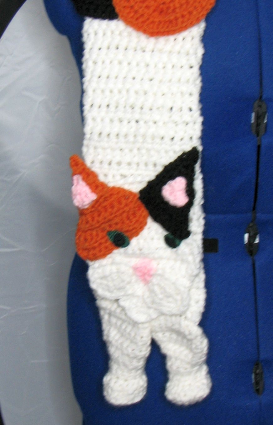 Patches Cat Scarf Crochet Pattern With Tutorials Digital | Etsy