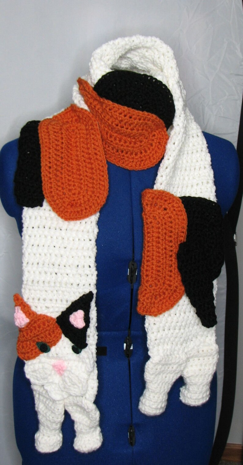 Patches Cat Scarf Crochet Pattern With Tutorials Digital - Etsy