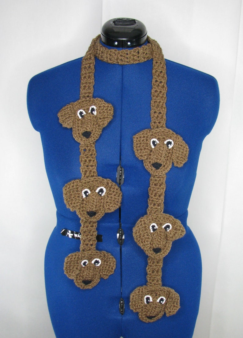 Dachshund Thin Scarf Crochet Pattern With Tutorials | Etsy