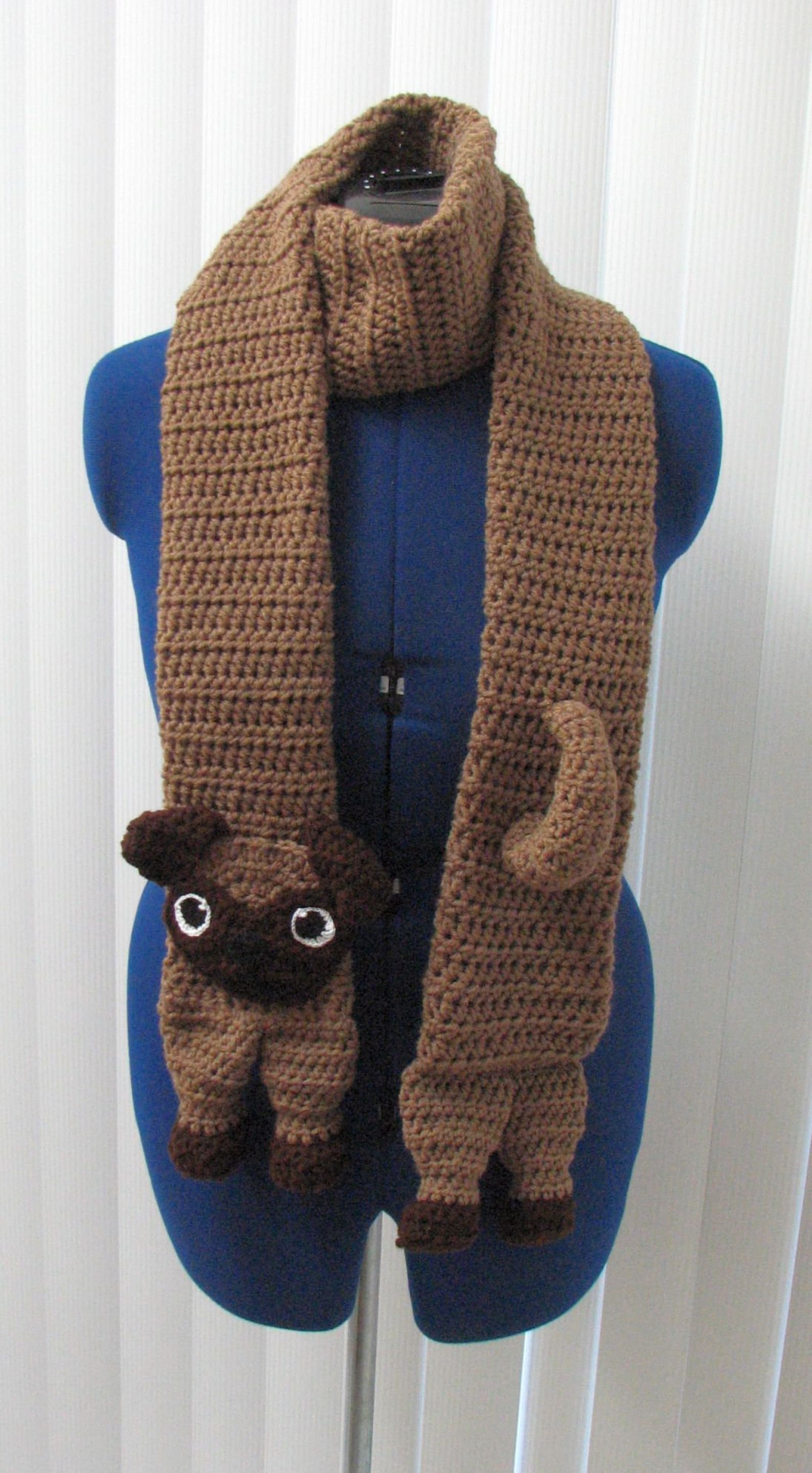 Pug Hat Scarf and Purse Crochet Pattern With Tutorials | Etsy